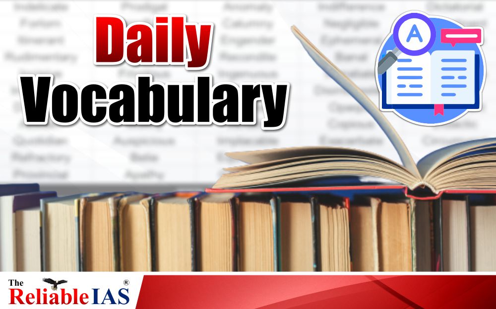 MPSC Daily Vocabulary | Reliable Academy
